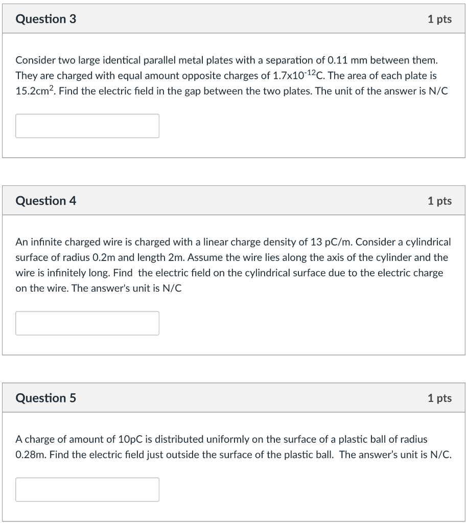 Solved Vacuum permittivity: €0 =8.8542x10-12F/m Coulomb | Chegg.com