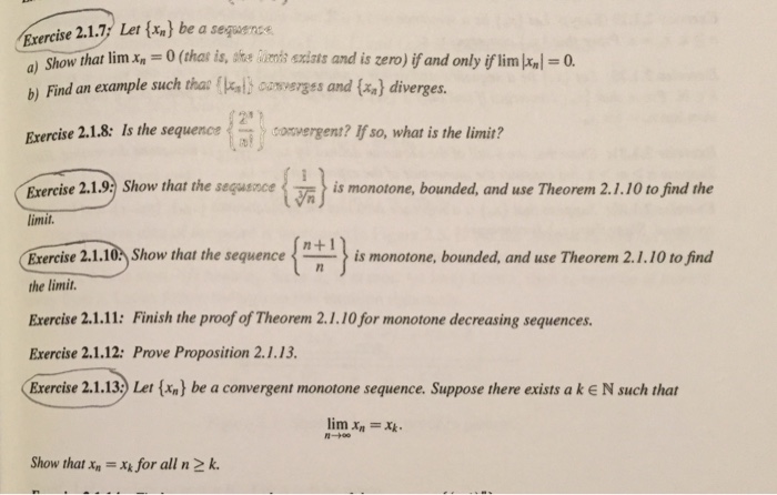 Solved Let {x_n} be a sequence Show that lim x_n = 0 (that | Chegg.com