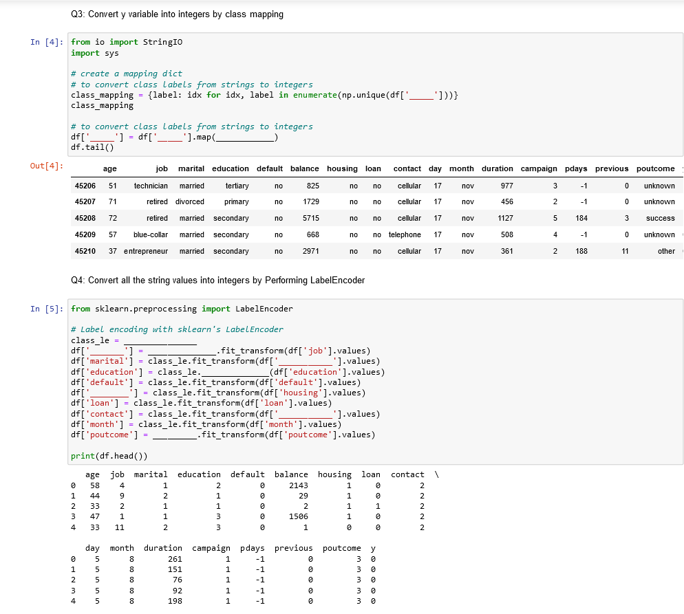 Solved Q1: Check missing vlauesQ2: Explain the catagories of | Chegg.com