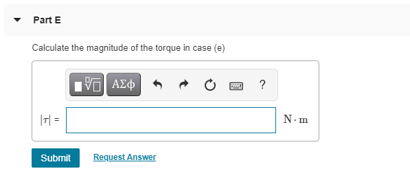 Solved Constants Part A Calculate the torque magnitude and | Chegg.com