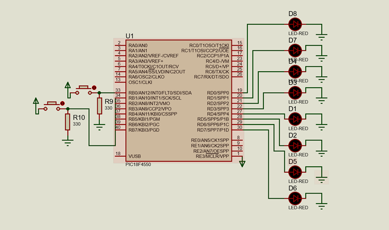 Solved 7) Write an assembly (in MPLAB) for PIC18F4550 | Chegg.com
