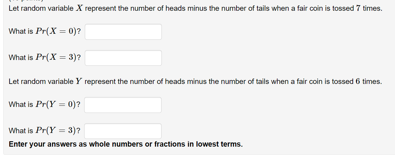 Solved Let random variable X represent the number of heads | Chegg.com