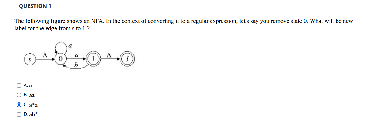 Solved The following figure shows an NFA. In the context of | Chegg.com
