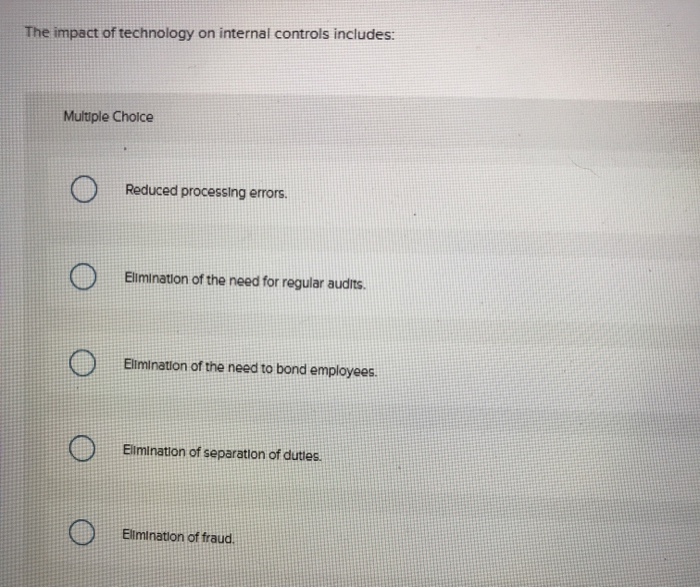 Solved A properly designed internal control system: Multiple | Chegg.com