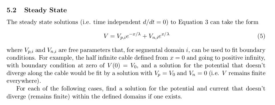 = 5.2 Steady State The steady state solutions (i.e. | Chegg.com