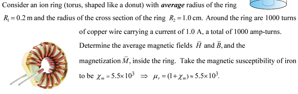 Solved Consider an ion ring (torus, shaped like a donut) | Chegg.com
