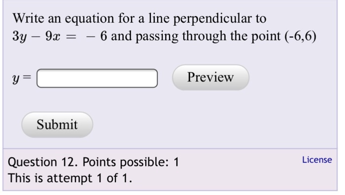 Solved Find an equation y-mx + b for the line whose graph is | Chegg.com