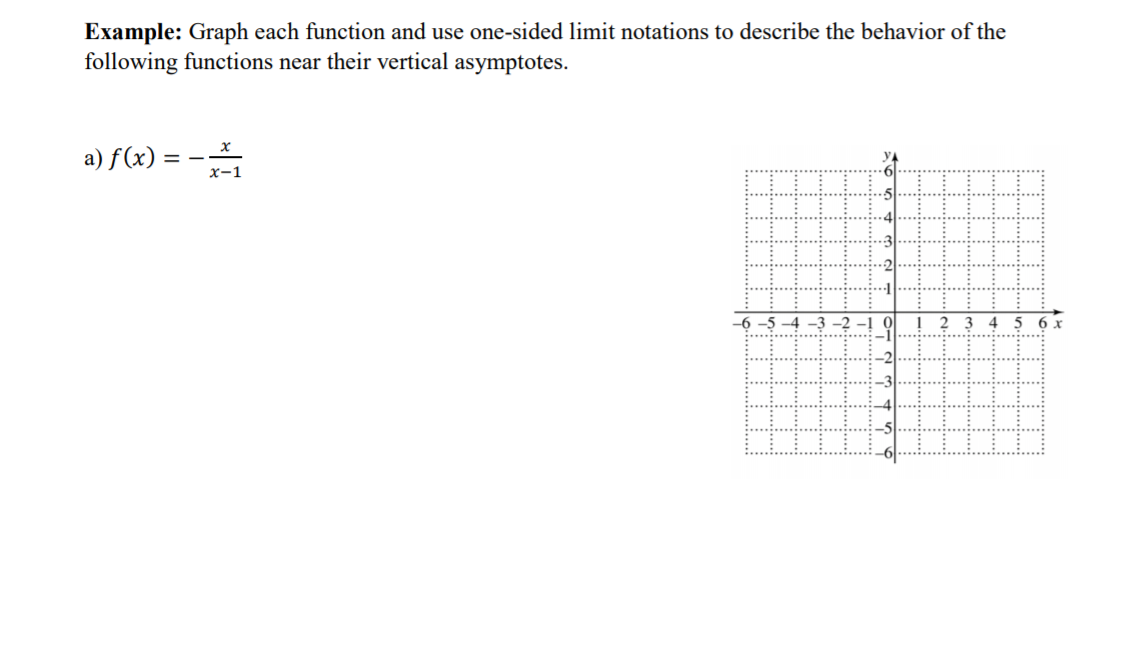 Solved Example: Graph each function and use one-sided limit | Chegg.com