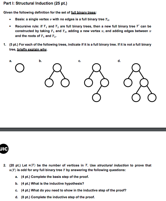 Solved Part L Structural Induction 25 Pt Given The
