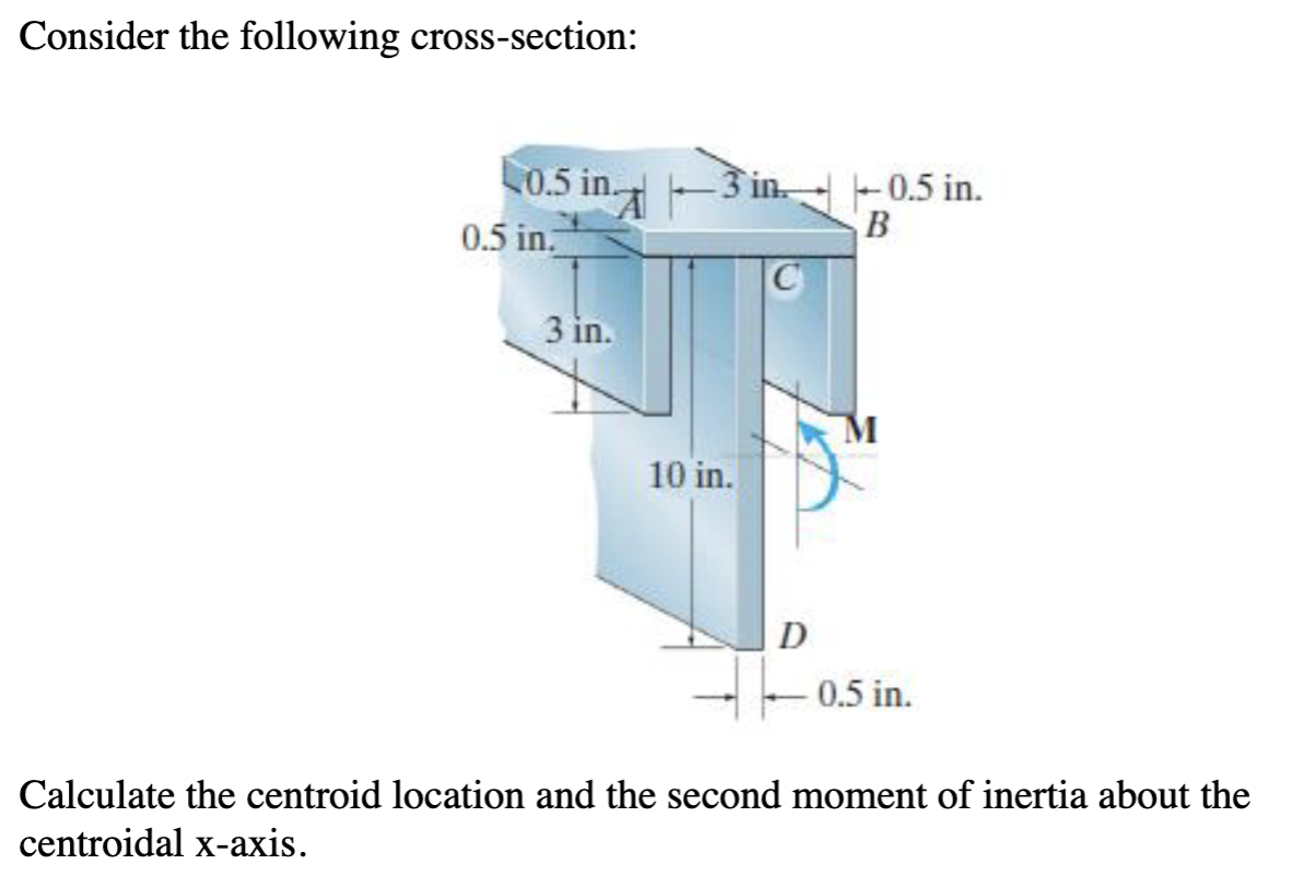 Solved Consider the following cross-section: Calculate the | Chegg.com