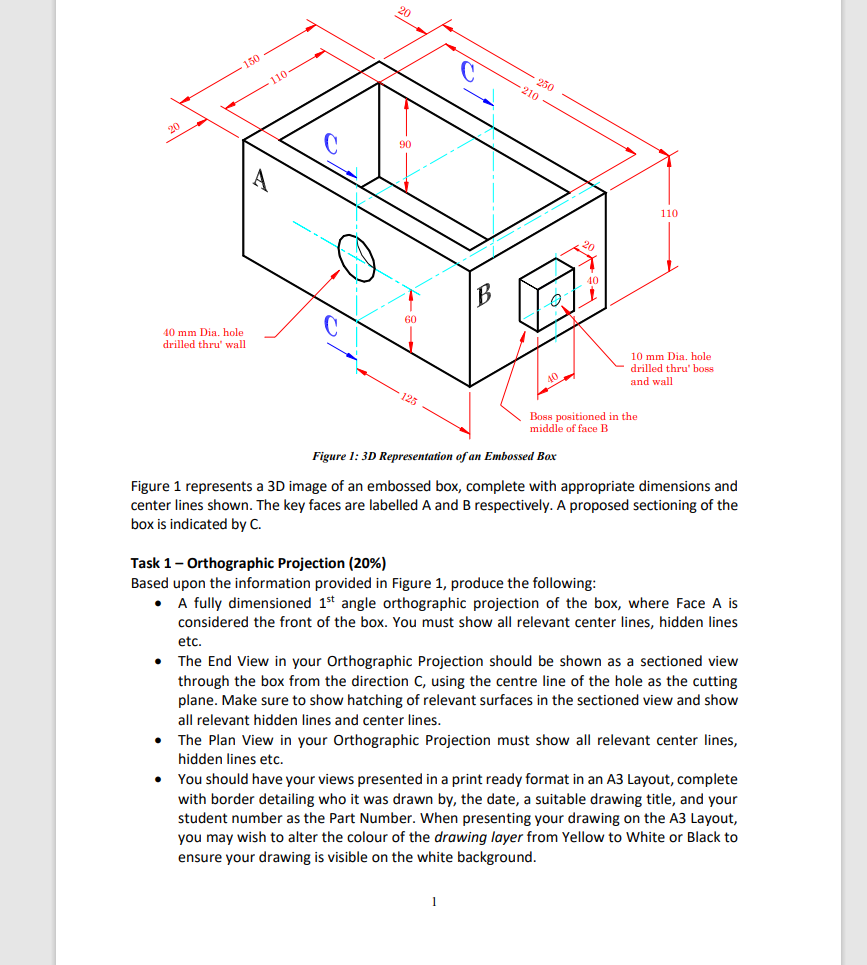 Solved 20 150 250 20 110 40 mm Din hole drilled thru' wall | Chegg.com