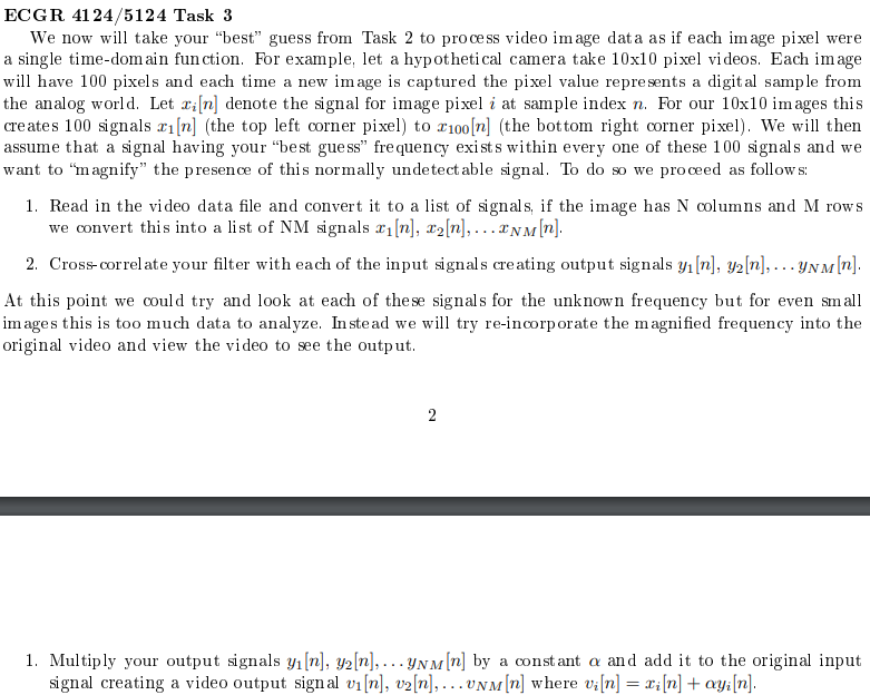 ECGR 41 24/5124 Task 3 We now will take your "best" | Chegg.com