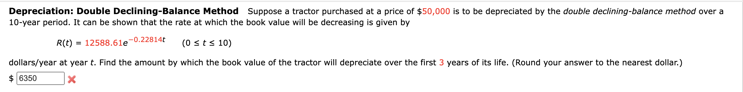 Solved Depreciation: Double Declining-Balance Method Suppose | Chegg.com