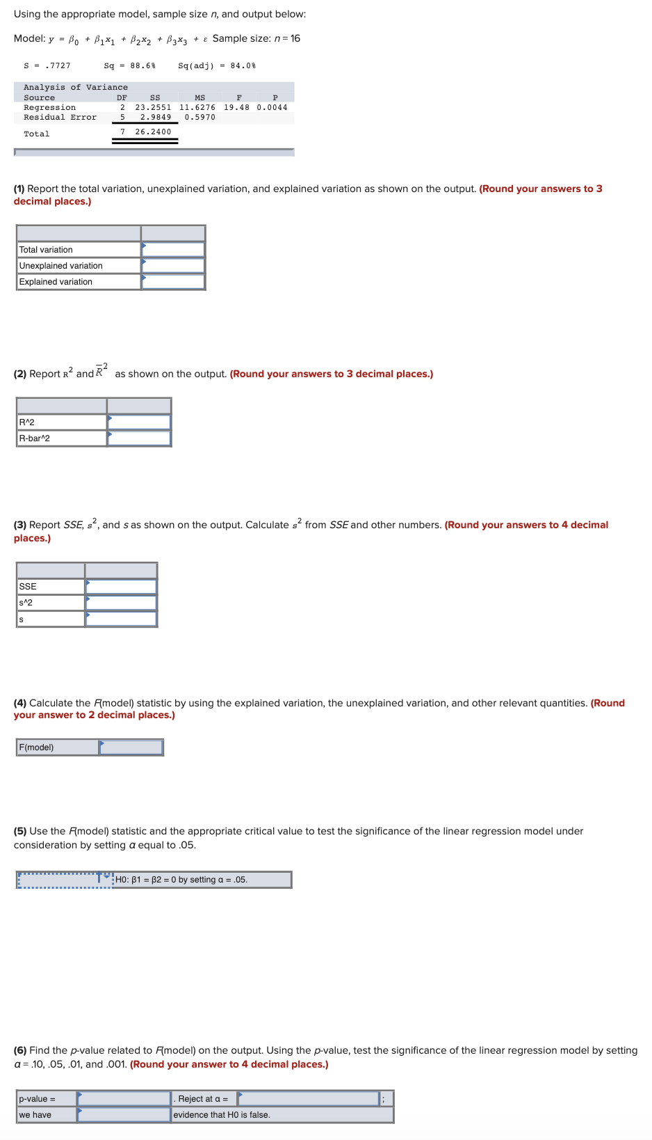 Solved Using the appropriate model, sample size n, | Chegg.com