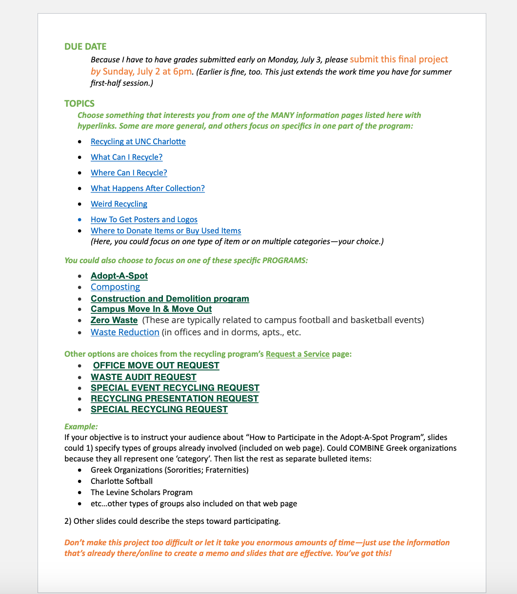 MEMO AND POWERPOINT This last assignment focuses on | Chegg.com