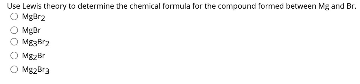 Solved Use Lewis theory to determine the chemical formula | Chegg.com