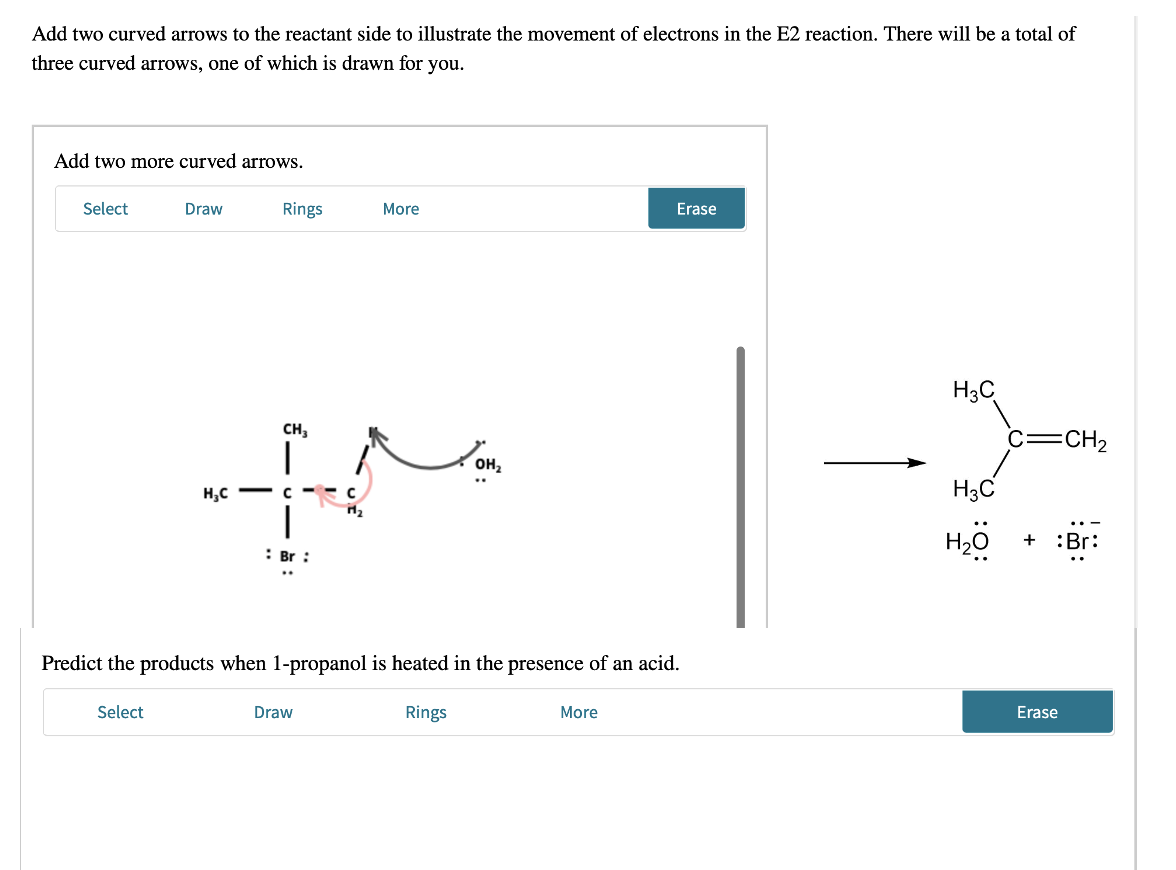 Solved Add two curved arrows to the reactant side to | Chegg.com