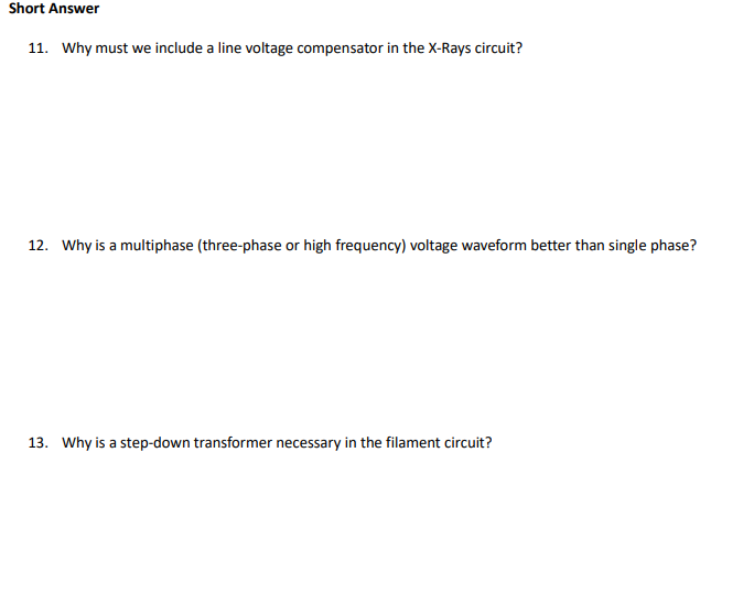 Solved 11. Why must we include a line voltage compensator in | Chegg.com