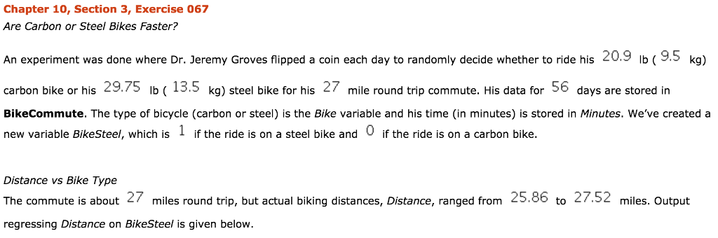 Solved Chapter 10, Section 3, Exercise 067 Are Carbon or | Chegg.com