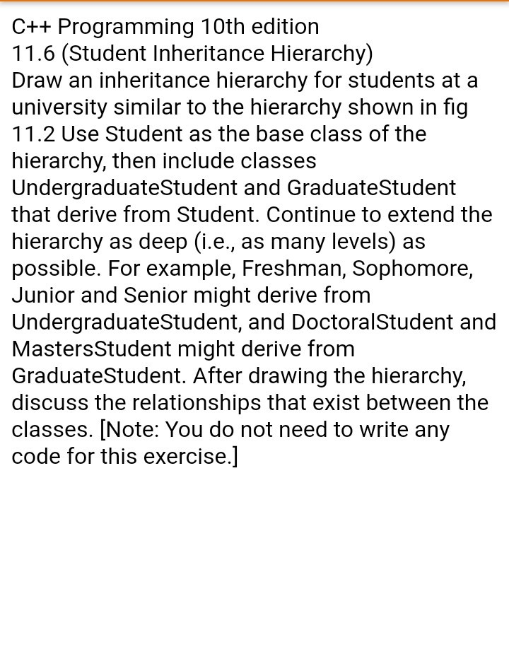 Solved C++ Programming 10th edition 11.6 (Student | Chegg.com