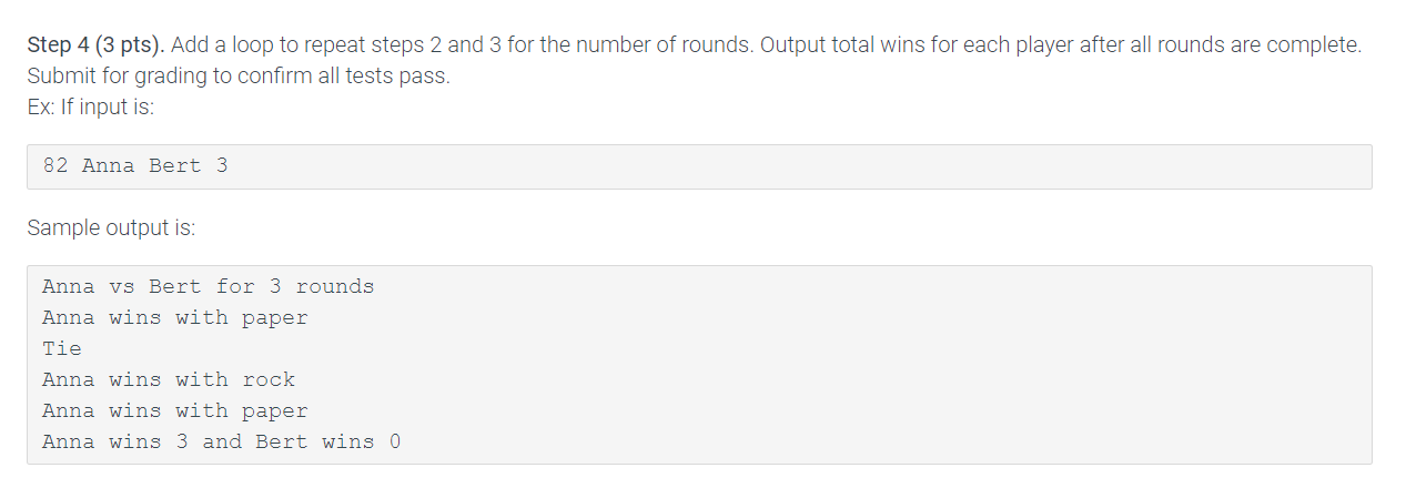 Solved Program Specifications Write a program to play an | Chegg.com