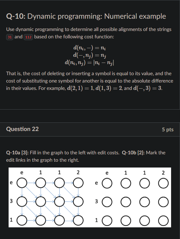 Solved Q-10: Dynamic programming: Numerical example Use | Chegg.com