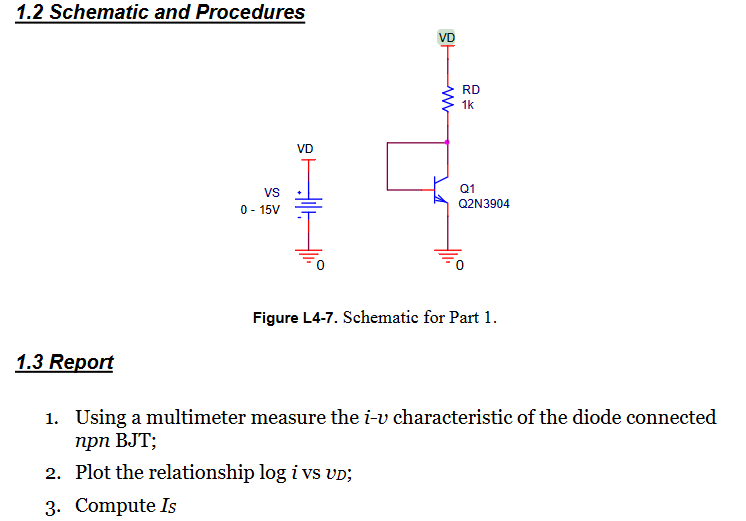 Solved i-v characteristics of BJT: iB vs vBE, iC vs vBE, iC | Chegg.com