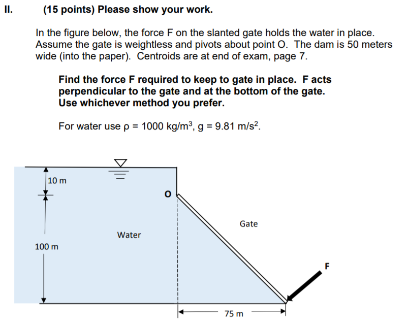 Solved II. (15 points) Please show your work. In the figure | Chegg.com