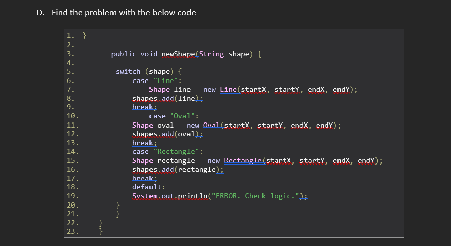Solved B. The following code should display the numbers from | Chegg.com