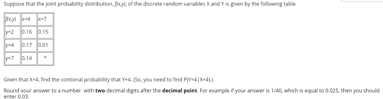 Solved Suppose that the joint probability distribution, | Chegg.com