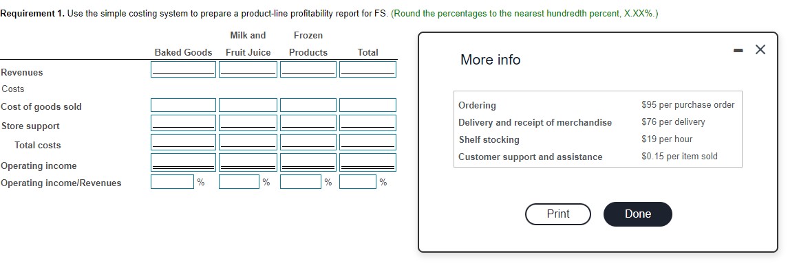 Solved Please answer the 3 questions: Use the simple costing | Chegg.com