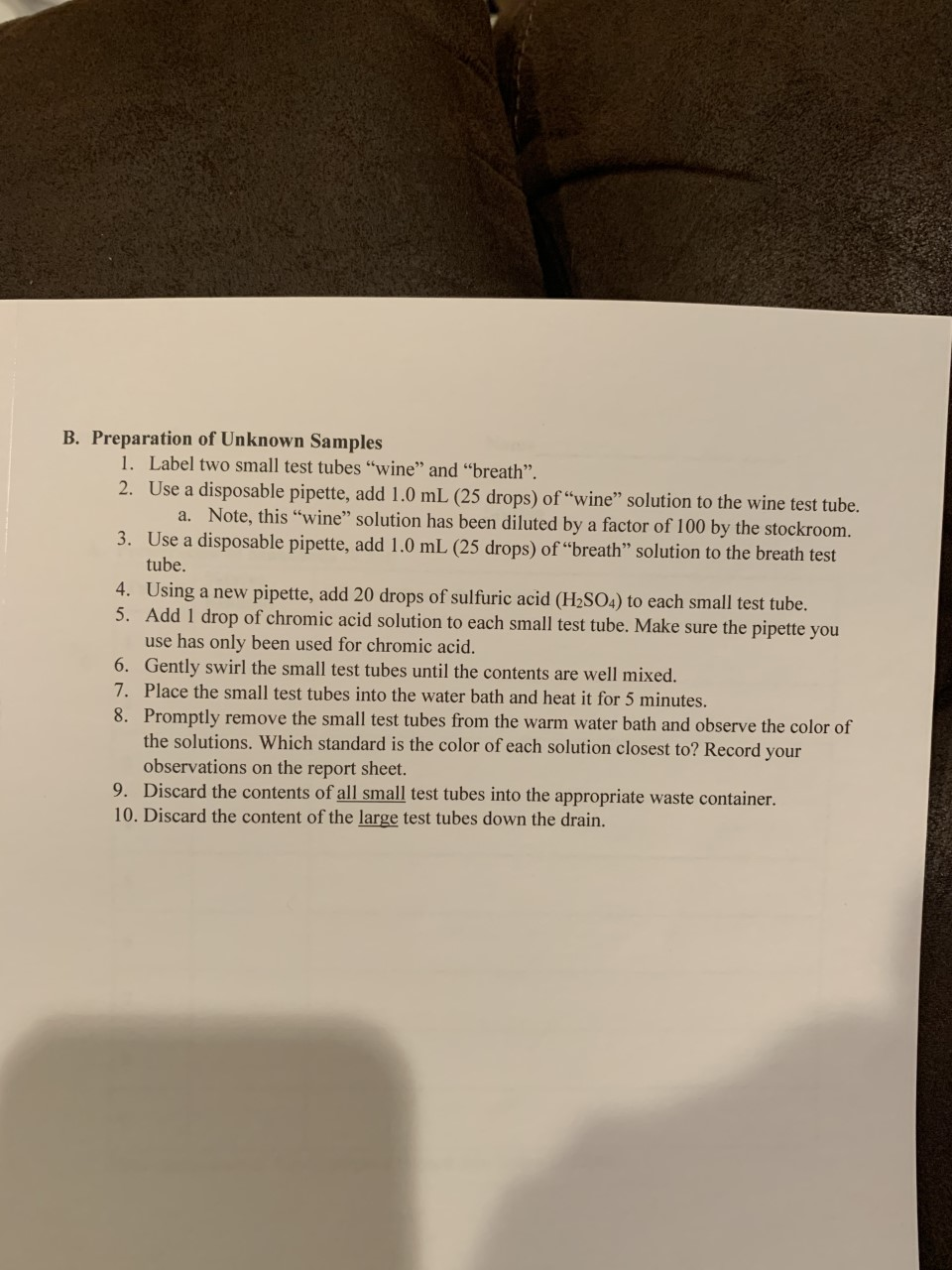 Solved The concentration of a diluted "wine" sample was | Chegg.com