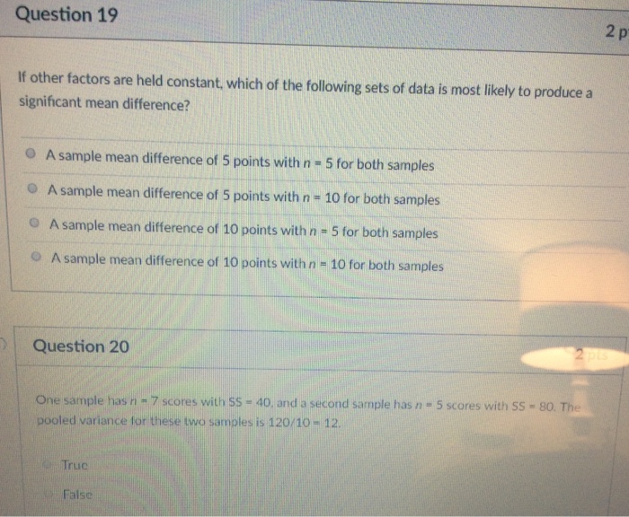 Solved If other factors are held constant, which of the | Chegg.com