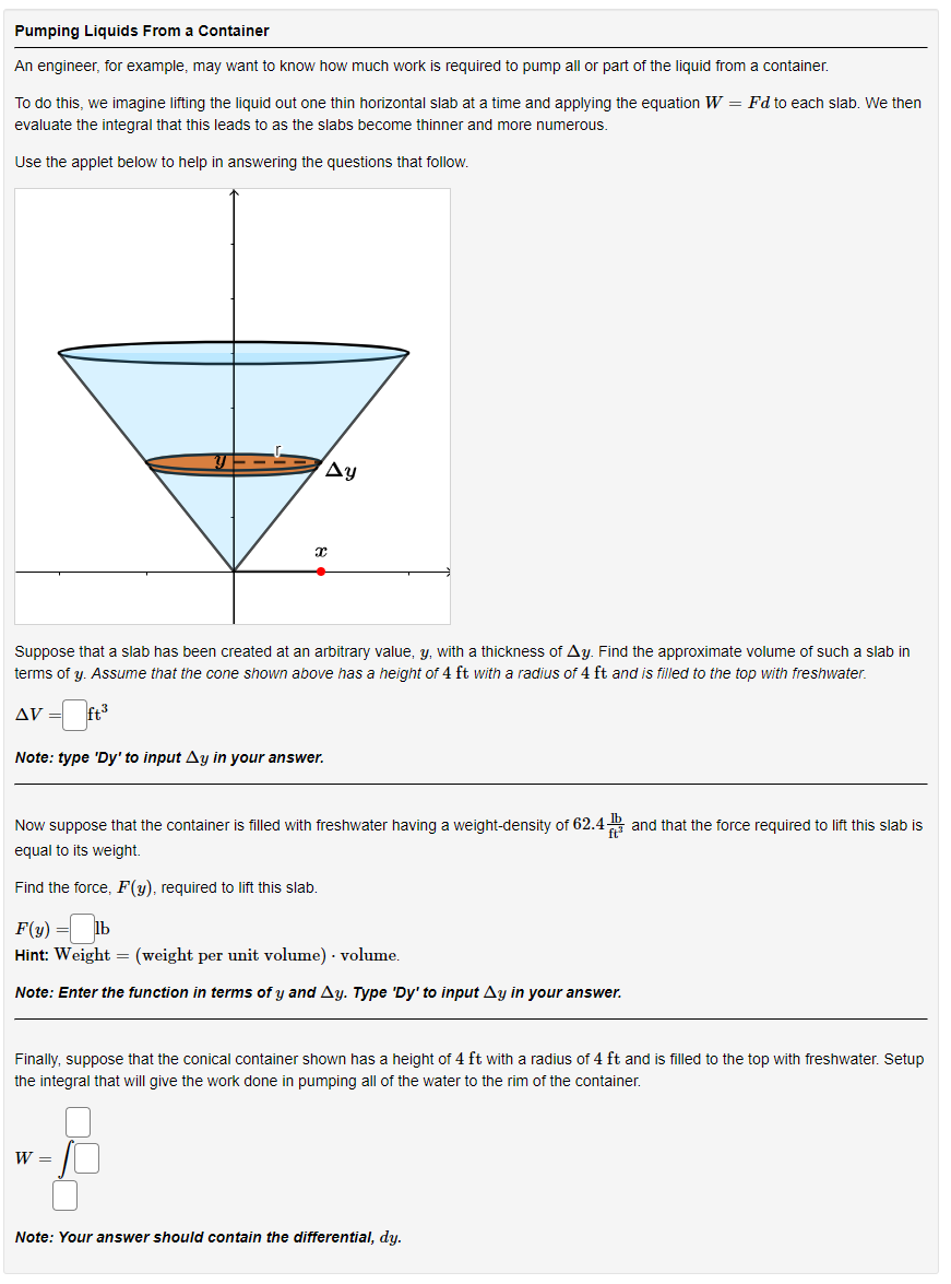 Pumping Liquids From a Container An engineer, for | Chegg.com