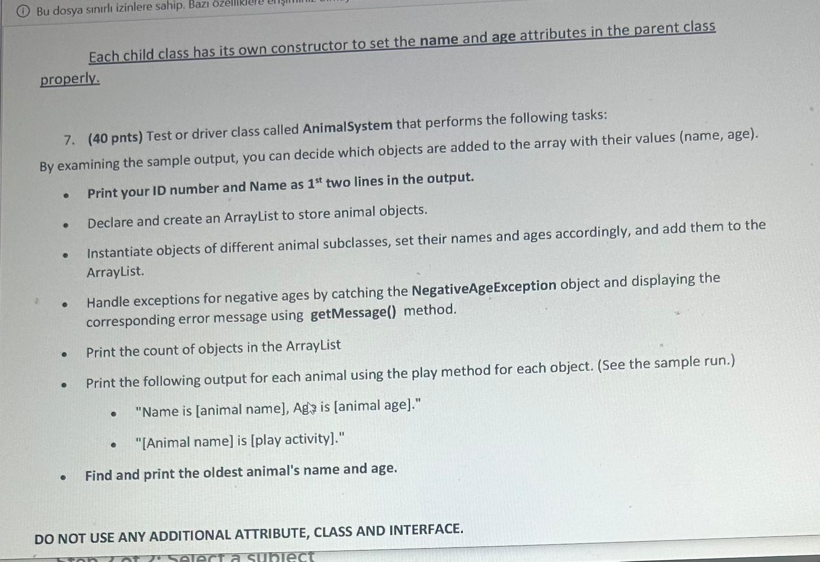 Solved Each child class has its own constructor to set the | Chegg.com