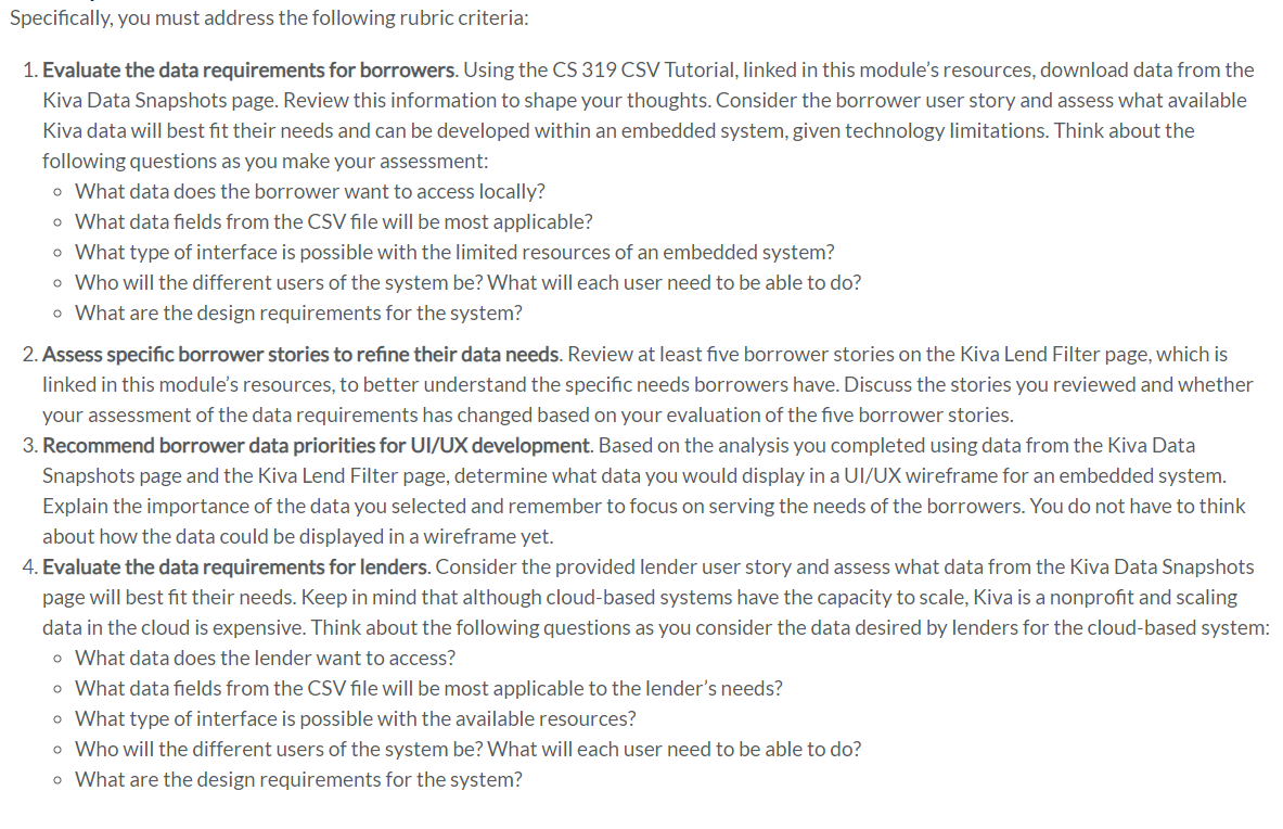 Solved This milestone will help prepare you for Project Two. | Chegg.com