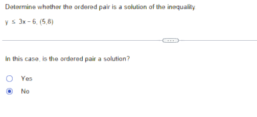 Solved Determine whether the ordered pair is a solution of | Chegg.com