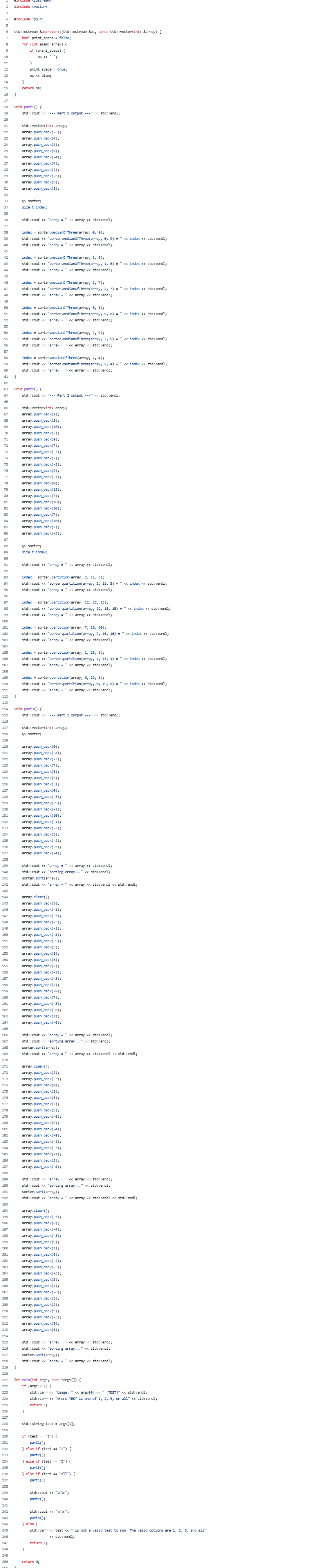 Solved Quicksort Lab C++ Briefing: In this lab, you will | Chegg.com