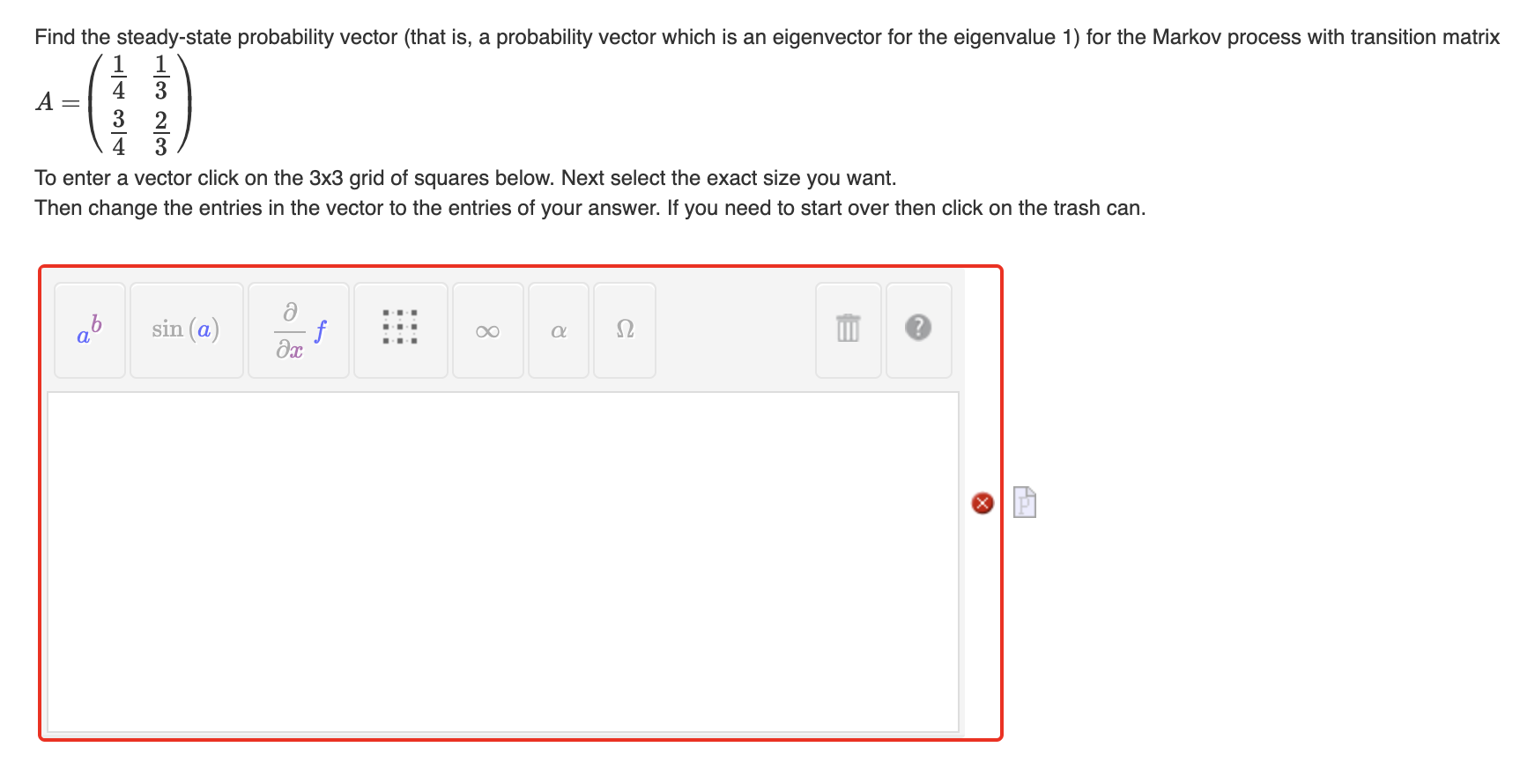 Solved Find the steady-state probability vector (that is, ﻿a | Chegg.com