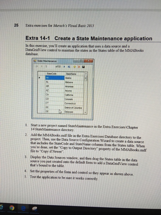 25 Extra exercises for Murach's Visual Basic 2015 | Chegg.com 25 Extra exercises for Murach's Visual Basic 2015 | Chegg.com