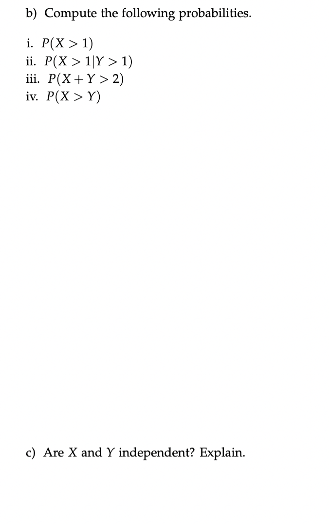 Suppose continuous random variables X and Y have | Chegg.com
