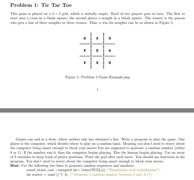Solved This game is played on a 3 times 3 grid, which is | Chegg.com