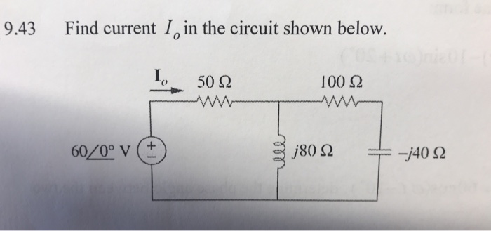 Solved 9.43 Find current I, in the circuit shown below. | Chegg.com