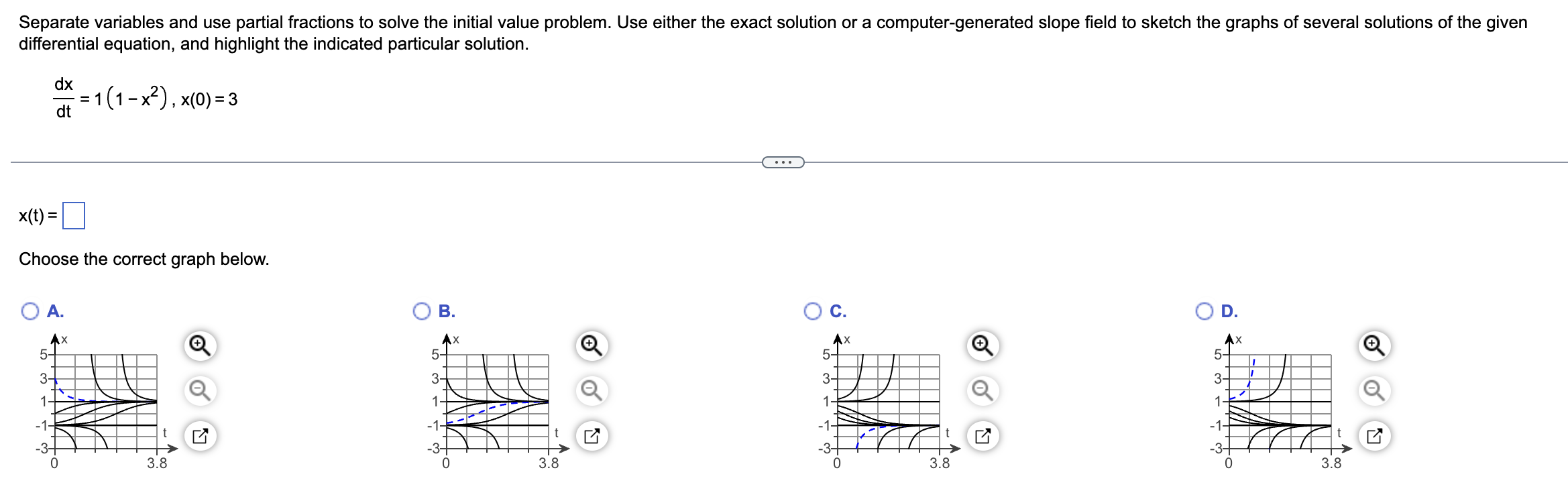 Solved Separate variables and use partial fractions to | Chegg.com