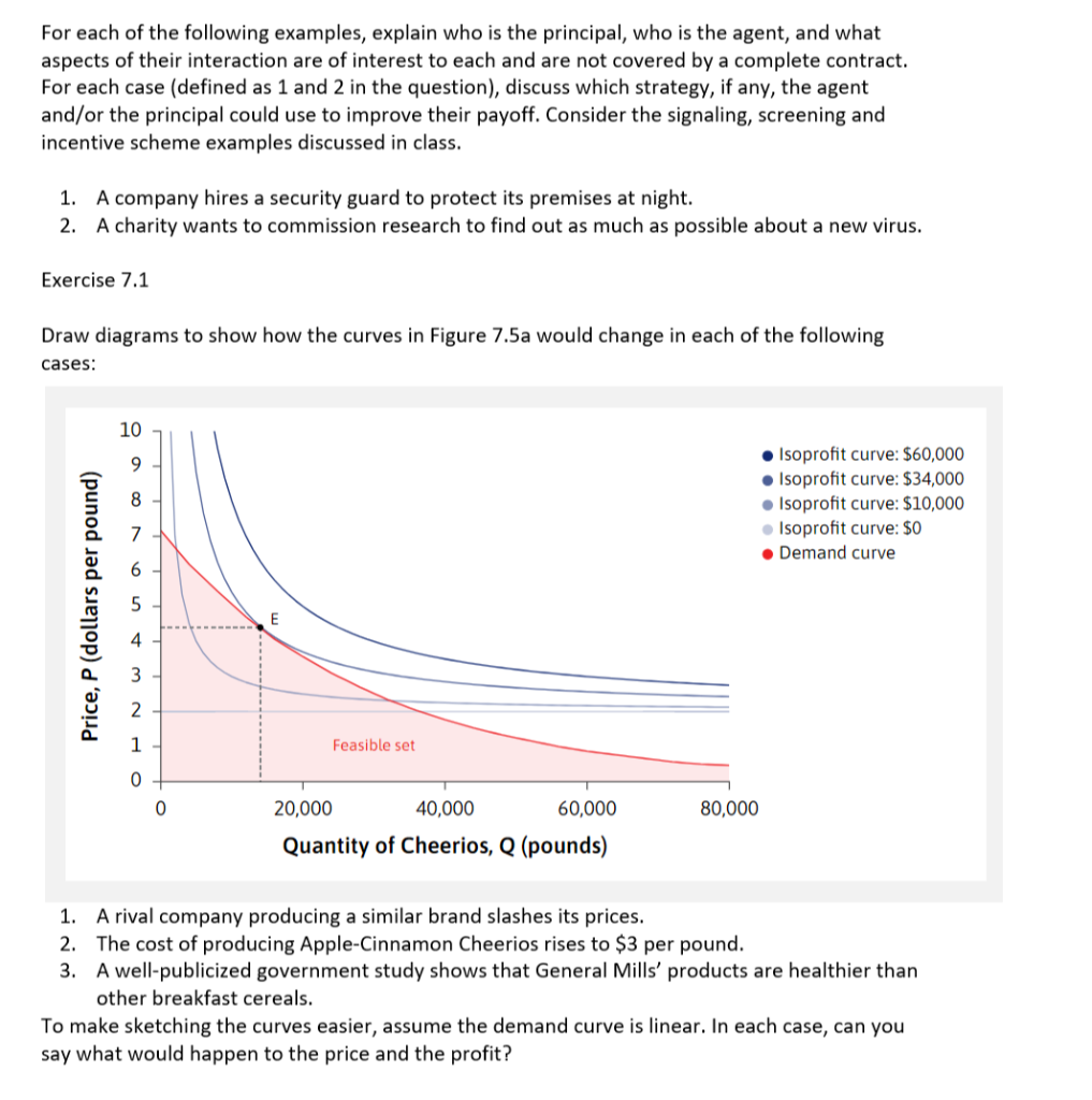 Solved For each of the following examples, explain who is | Chegg.com