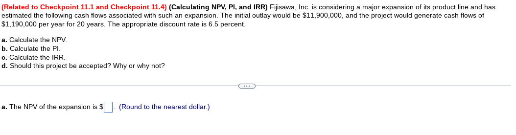 Solved (Related to Checkpoint 11.1 and Checkpoint 11.4) | Chegg.com
