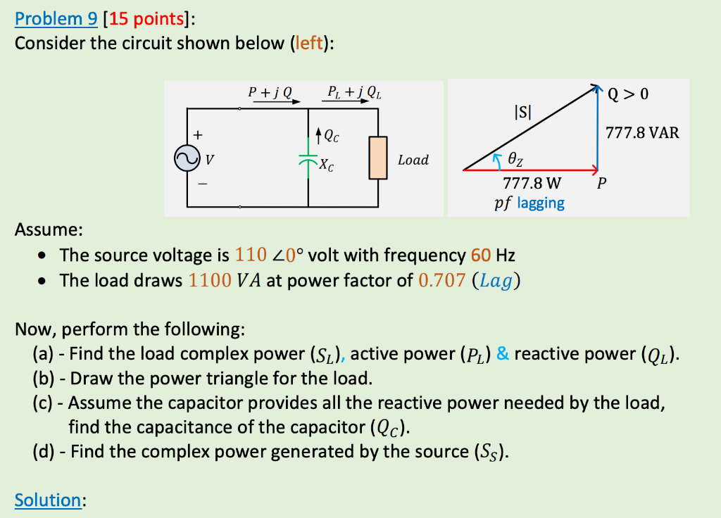 Solved Problem 9 (15 points]: Consider the circuit shown | Chegg.com
