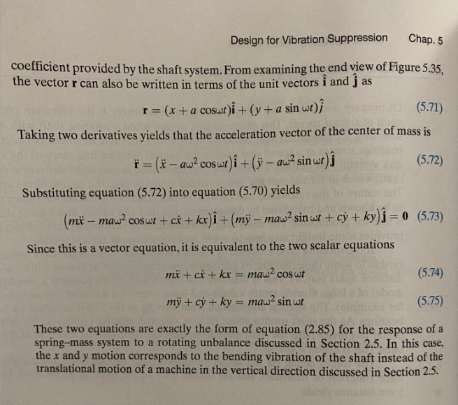 This question from Mechanical Vibrations class. For | Chegg.com