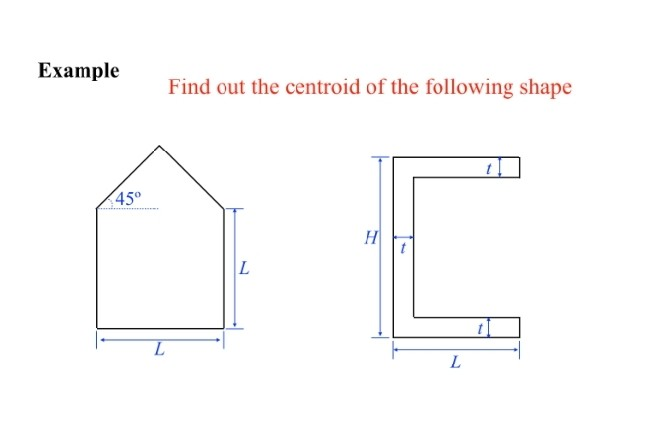 Solved Example Find out the centroid of the following shape | Chegg.com