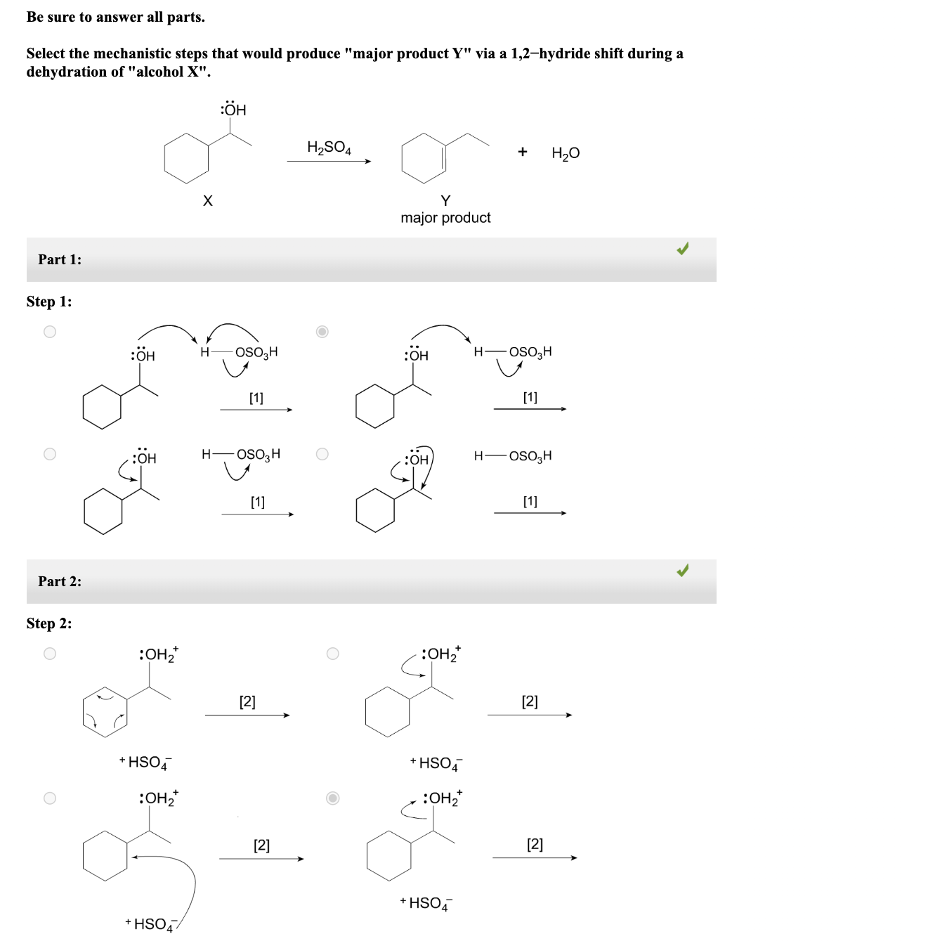 Solved Be sure to answer all parts. Select the mechanistic | Chegg.com